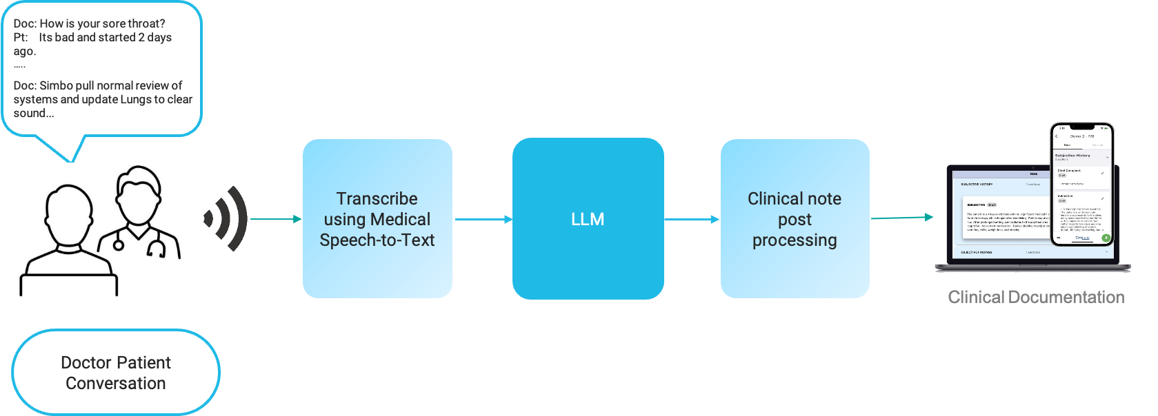 LLM Evaluation for Quality of Clinical Documentation